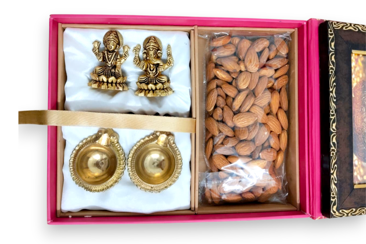 Aatm Brass Diwali Gift Box | Premium Festive Gift Hamper with 250g ...